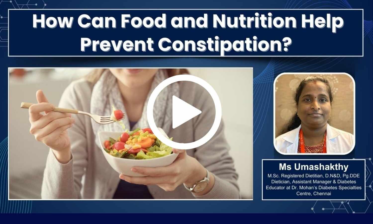 How Can Food and Nutrition Help Prevent Constipation? Ft. Ms Umashakthy